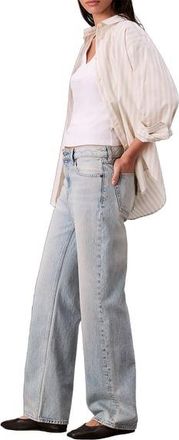 Calvin Klein gerade geschnittene Jeans - Blau