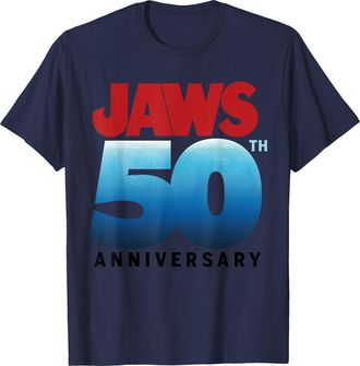 Jaws 50th Anniversary Logo Gradient T-Shirt
