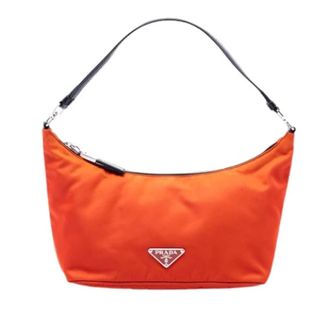 Prada Pre-owned Sac bandouli&egrave;re en nylon - Femme - Pre-owned - Orange - Taille: ONE Size