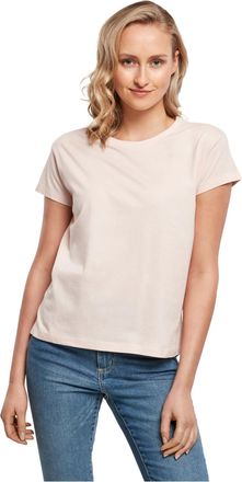 Build Your Brand Damen Box Tee - Locker geschnittenes T-Shirt im kastigen Schnitt, aus Single Jersey, perfekt für Streetstyle & Veredelung, Pink, 3XL