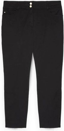 Fiorella Rubino Femme, Pantalons, Noir, Taille: 44 FR Pantalon Skinny en Coton