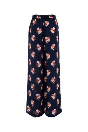 Fendi Womens Bouquet Trouser Navy