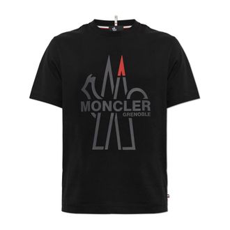 Moncler T-shirt Apr&egrave;s-Ski - Homme - Tops - Noir - Taille: S
