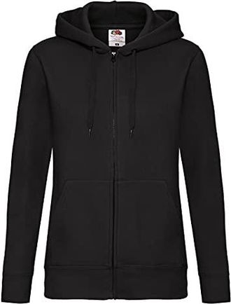 Fruit Of The Loom Fruit Of The Loom Lady-Fit Veste &agrave; capuche pour femme - Noir - Large