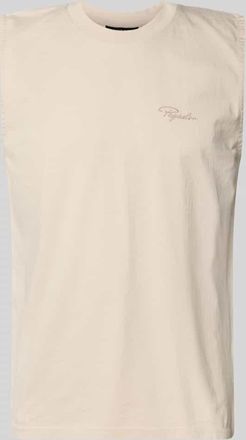 Pegador Tanktop mit Label-Stitching und Rundhalsausschnitt