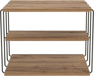 Toilinux Toilinux - Table de chevet 3 niveaux en bois et métal