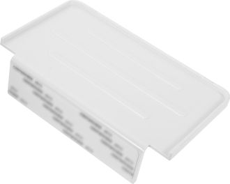 BESPORTBLE Wandmontiertes Lochfreies Kunststoff Wandregal f&uuml;r Badezimmer mit Abnehmbaren Haken Wei&szlig; Badutensilienhalter und Dusch Organizer zur Platzsparenden Wa