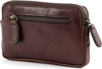 Leonhard Heyden Leder Schl&uuml;sselm&auml;ppchen Cambridge Key Case Redbrown braun