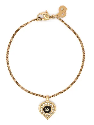 Dior bracelet à pendentif logo (années 1980)
