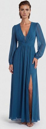 Apart Brautkleid aus Chiffon mit semitransparenten &Auml;rmeln