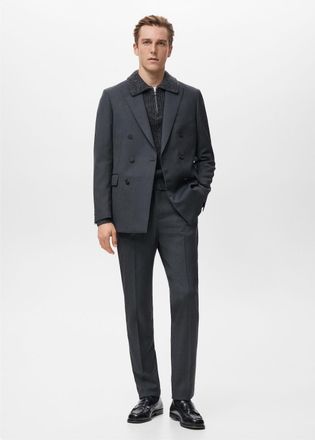 Mango Anzughose Tur&iacute;n aus 100 % Schurwolle grau - Herren - 38 - MANGO MAN