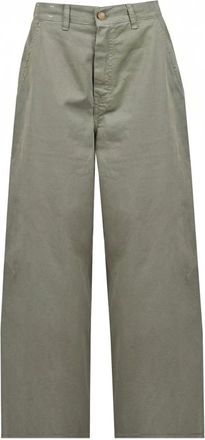 Alysi Femme, Pantalons, Vert, Taille: W27 Pantalone Barrell