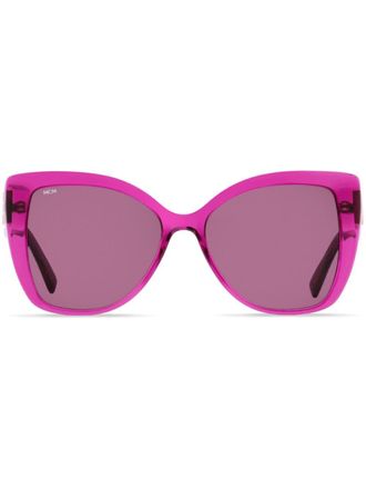 MCM lunettes de soleil 724S &agrave; monture papillon - Rose