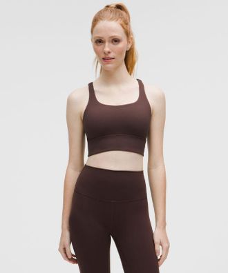 lululemon Energy BH Lang für Frauen - Größe 10 in Espresso