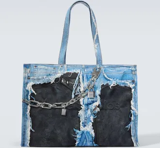 Acne Studios Bedruckte Tote Bag aus Canvas