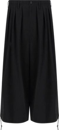 Yohji Yamamoto Homme, Pantalons, Noir, Taille: L TA Tuxedo Slim Baloon Pants