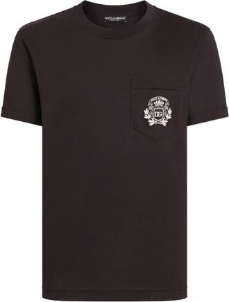 Dolce & Gabbana Homme, Tops, Brun, Taille: L T-Chemises