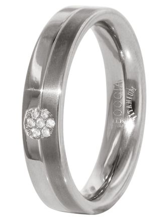 Boccia Damen-Ring Titan Diamant wei&szlig; Gr.54 (17.2) 0129-0554