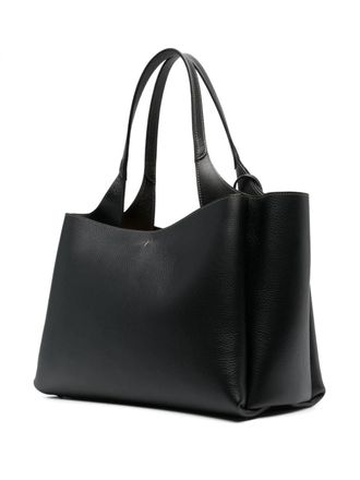 Tod's Pebbled Leather Tote Bag - Black