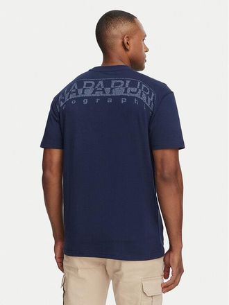 Napapijri T-Shirt Yourte NP0A8AU2 Dunkelblau Relaxed Fit