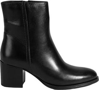 Desa Bottes pour Femme - Tige en Textile, Fermeture &eacute;clair, Talon Bloc, Bout Rond, Respirantes | Noir - 39
