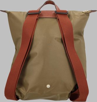 Longchamp Womens Backpack Le Pliage Original Green Polyamide Backpacks