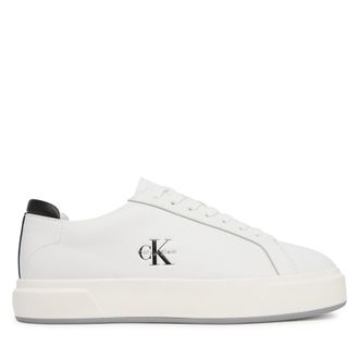 Calvin Klein Sneakers Calvin Klein Basket Cupsole Laceup Lth Ml YM0YM01460 Wei&szlig;