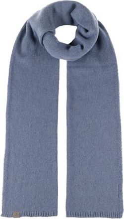 Lierys Echarpe Tricot Merino Cachemire Femme/Homme - Made in Germany echarpe en pour lhiver foulard femme Hiver automne-hiver - taille unique bleu