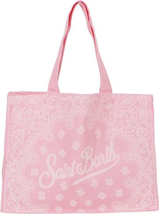 MC2 Saint Barth Femme, Sacs, Rose, Taille: ONE Size Essential Denim Tote Bag