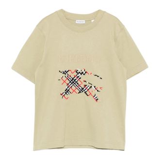 Burberry EKD Baumwoll-T-Shirt - - Tops - Damen - Gr&uuml;n - XS