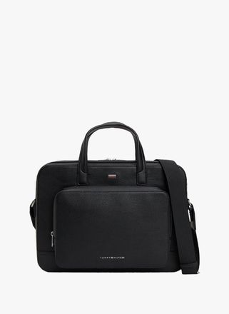 Tommy Hilfiger Porte document textur&eacute; &agrave; logo m&eacute;tallique