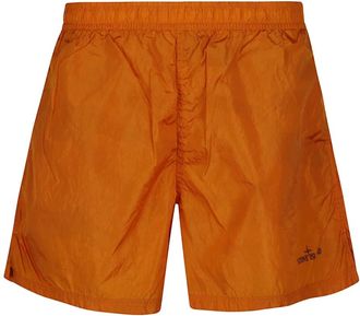 Stone Island Homme, Maillots de bain, Orange, Taille: XL Swim Shorts