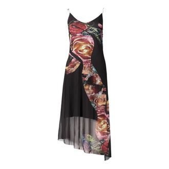 Desigual Asymmetrisches Blumen-Midikleid - - Dresses - Damen - Mehrfarbig - L