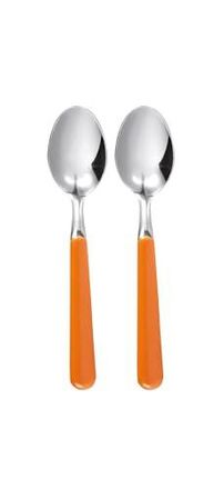 Excelsa Exc&egrave;lsa Trendy 2 St&uuml;ck Kaffee-L&ouml;ffel, Orange