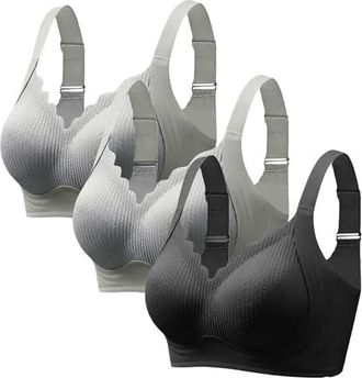 Generic Nouveau soutien-gorge sans armatures grande taille pour femme, fin, respirant, souligne les gros seins et met en valeur de belles courbes parfaites. B