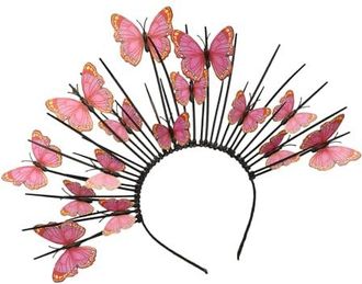 Generic Bandeau de cheveux multi-couches en forme de papillon pour enfants, confortable &agrave; porter pour les f&ecirc;tes costum&eacute;es, papillon multicouche