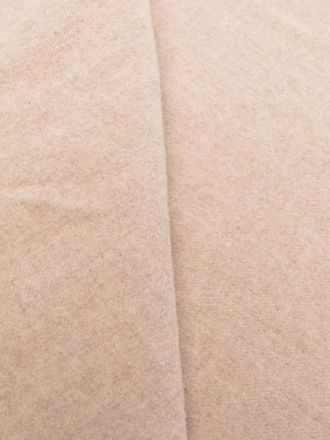 Toteme Virgin Wool Fringe-Edge Scarf - Beige