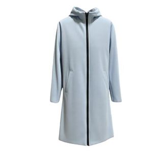 Generic Forcipower Sweat &agrave; capuche d&eacute;contract&eacute; zipp&eacute; en polaire pour femme, sweat &agrave; capuche d&eacute;contract&eacute; zipp&eacute; en polyester, poches lat&eacute;rales, bleu clair, 4XL