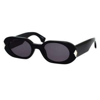 Marcelo Burlon unisex, Accessoires, Noir, Taille: 51 MM Lunettes de Soleil Géométriques Ovales Nire