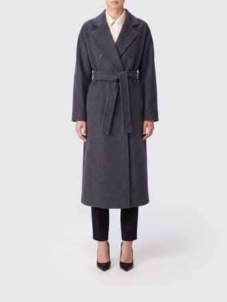 Max Mara Long manteau ceintur&eacute; en cachemire avec col &agrave; revers