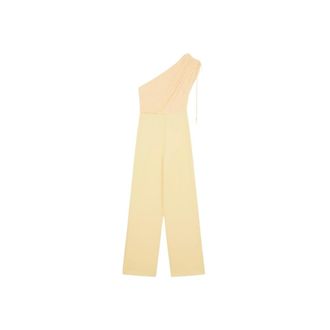 Patrizia Pepe Femme, Combinaisons et Ensembles, Jaune, Taille: 40 FR Combinaisons Pantalon en Polyester avec Fermetures &agrave; Pression