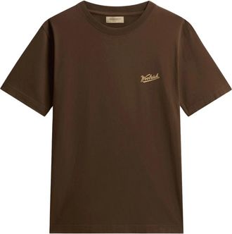 Woolrich Homme, Tops, Brun, Taille: M T-Shirt Graphique en Coton