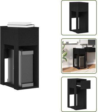 vidaXL Vidaxl - Support de tour dordinateur avec tiroir noir 30x44x74 cm - Support De Tour Dordinateur - Supports De Tour Dordinateur - Support De Tour