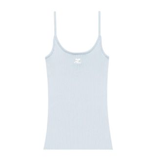 Courr&egrave;ges Reedition Top - - Tops - Damen - Blau - M