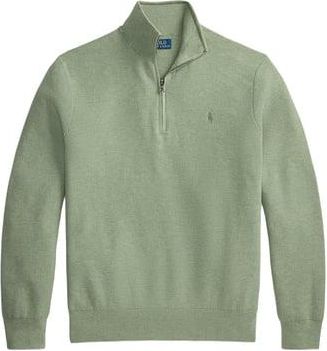 Polo Ralph Lauren Pull &agrave; col zipp&eacute; en maille textur&eacute;e de coton