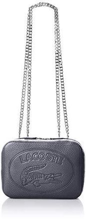 Lacoste Croco Crew, Sac bandouli&egrave;re,Bleu (Peacoat), 6.5x13x18 cm (W x H x L)