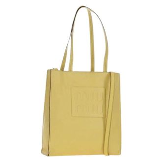 Miu Miu Damen, Pre-Owned, Gelb, ONE SIZEGr&ouml;&szlig;e