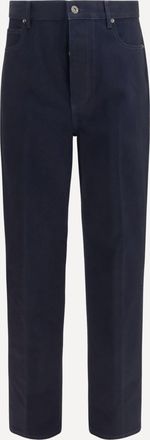 Bottega Veneta Wide-leg Jeans with Intrecciato patch Male 48