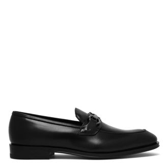 Ferragamo Loafer mit Gancini-Schnalle - - Shoes - Herren - Schwarzk - 40 EU