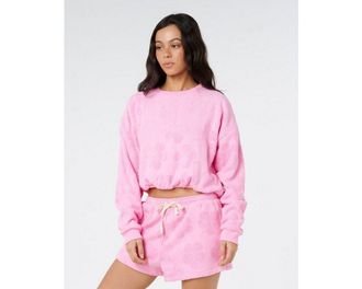 Rip Curl Sweatshirt Paradise Terry Crew Weicher Frottee-Pullover mit l&auml;ssigem Surf-Style und bequemer